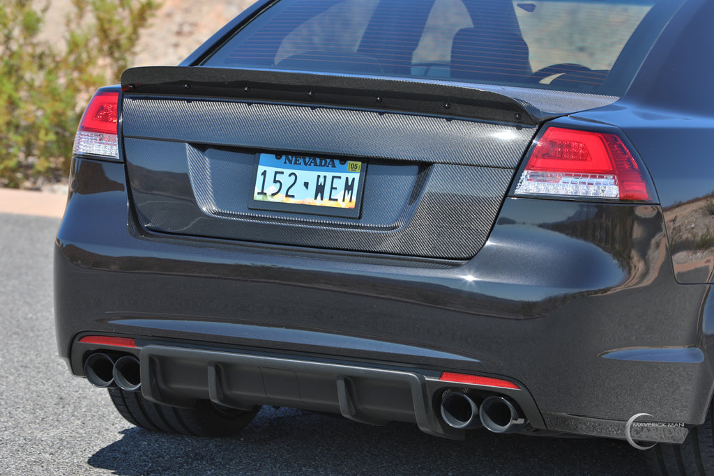 Pontiac G8 Carbon Fiber Trunk Lid with built in Spoiler and Wickerbill ...
